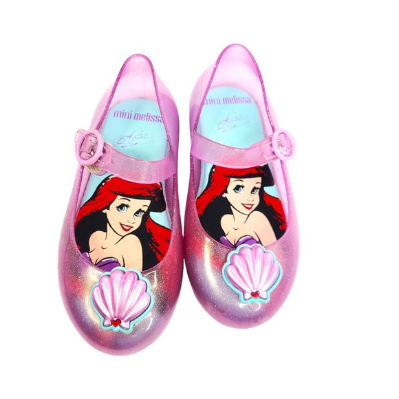 Mini Melissa | Shoes | Mini Melissa Little Mermaid Ariel Pink Seashell ...